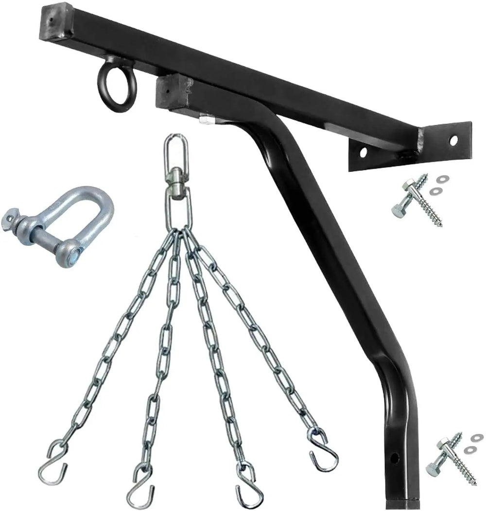 JP Heavy Duty Punch Bag Wall Bracket with 4 Chains